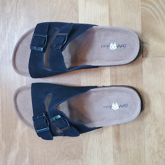 gaahuu | Shoes | Very Nice Leather Upper Gaa Huu Strap Sandals Size 6 ...
